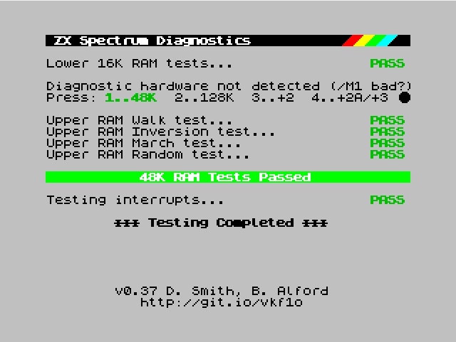 Karta Diagnostyczna ZX Spectrum (4 x ROM) > MUMIO - ZX Spectrum devices